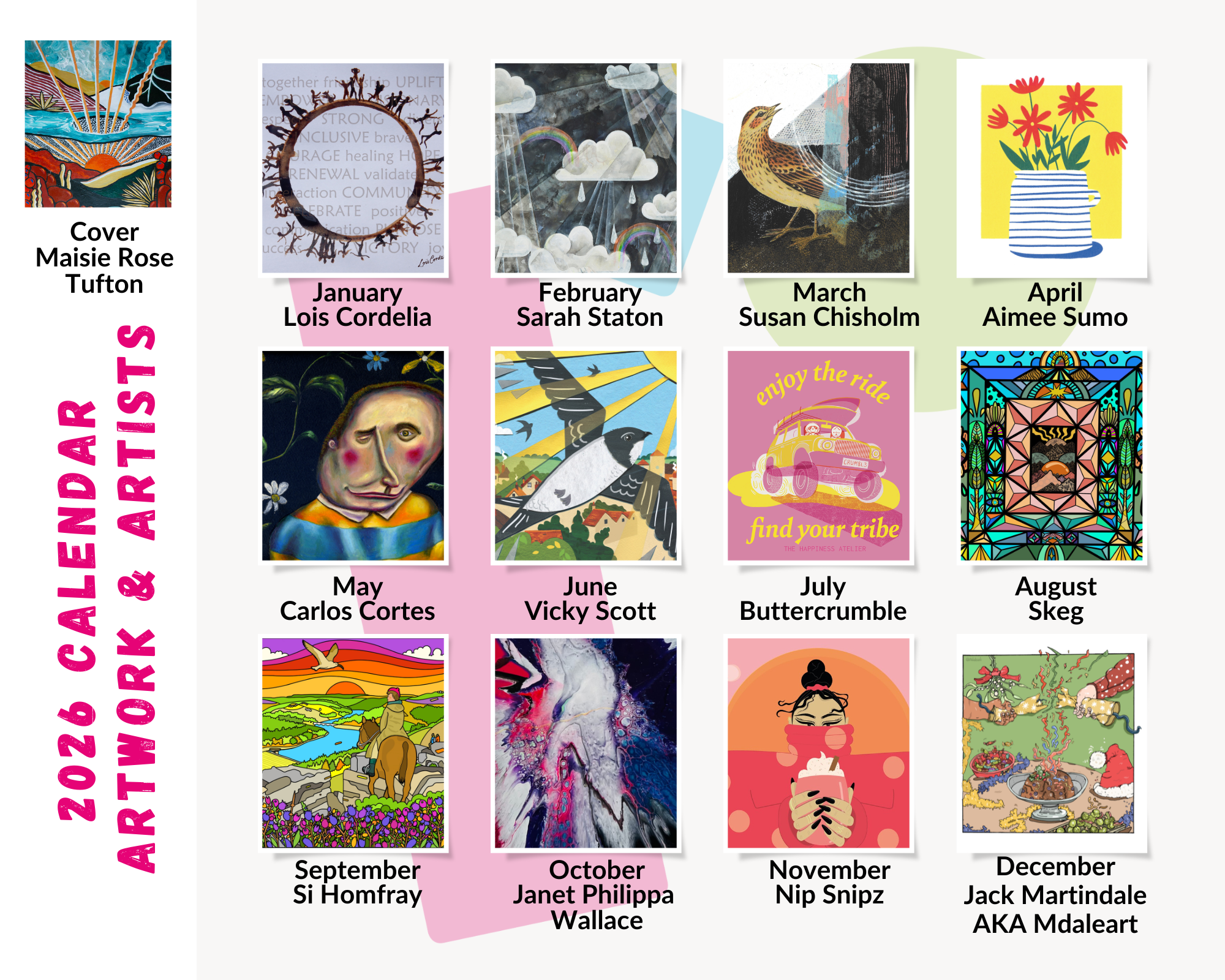 Roundabout Calendar 2026 - Roundabout Homeless Charity